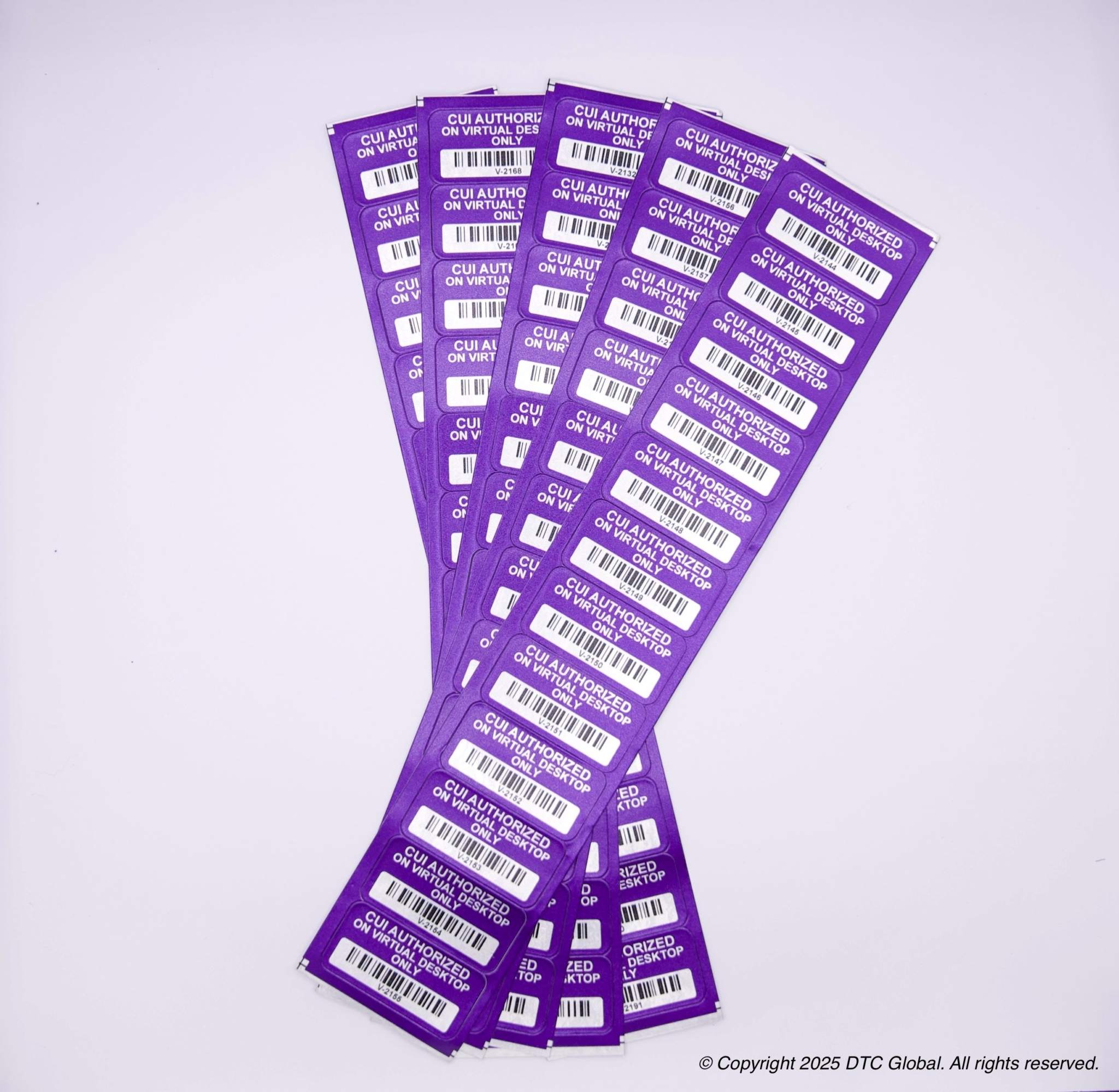 "CUI Authorized On Virtual Desktop Only" Asset Labels – CUI Supply