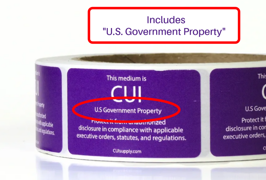 CUI Supply- CUI Security Labels and Marking Supplies